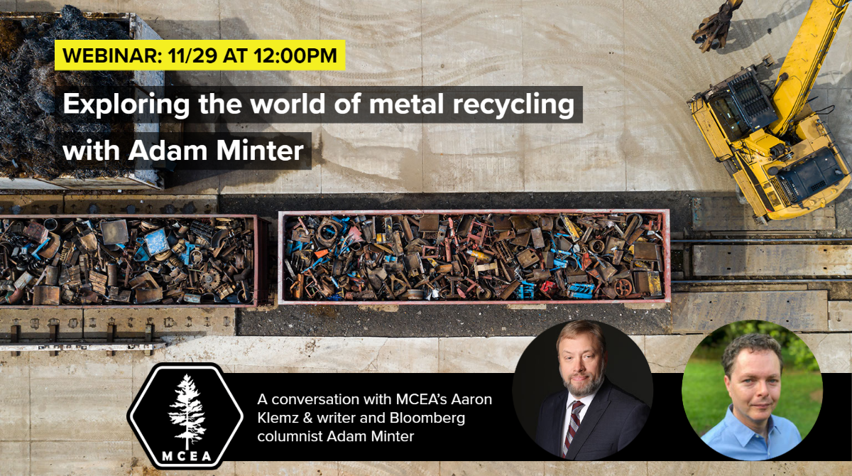 Webinar: Exploring the world of metal recycling with Adam Minter | Minnesota Center for ...